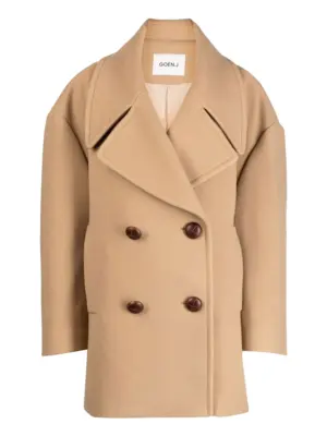 GOEN.J Goen.J Oversized Double-Breasted Pea Coat