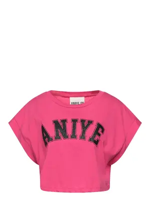 ANIYE BY ANIYE BY Printed Jersey Crop Top Fuchsia