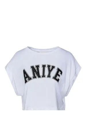 ANIYE BY ANIYE BY Printed Jersey Crop Top White