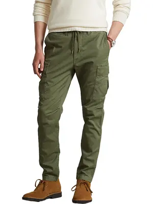 Ralph Lauren Stretch Slim Fit Twill Cargo Pant - Garden Trail
