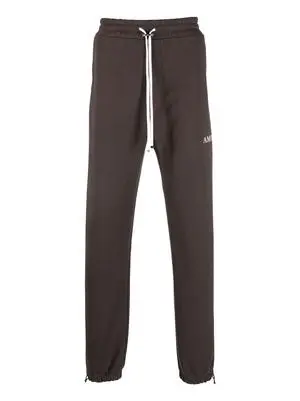 Amiri Logo-embroidered Track Pants - Brown