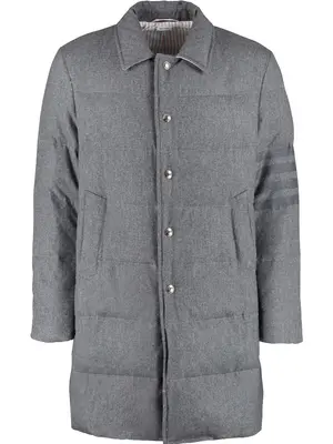 Thom Browne 4-bar Padded Coat - Grey