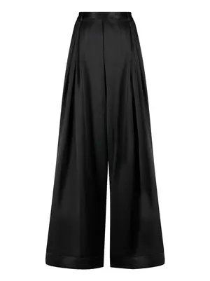 Goen.j Pleated Wide-leg Pants - Black