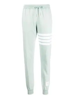 Thom Browne 4-Bar Stripe Cotton Sweatpants Green