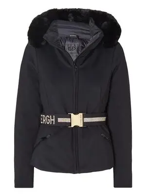 Goldbergh Hida Hooded Faux Fur-trimmed Down Ski Jacket - Black
