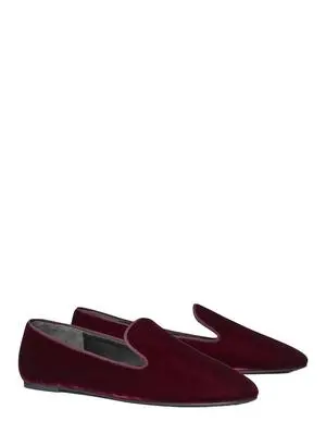 Tory Burch Smoking Slipper - Dark Carmine