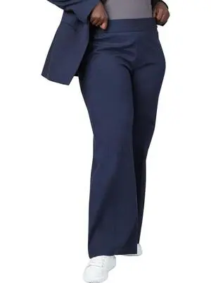Spanx SPANX® Perfect Fit Ponte Wide Leg Trousers Nvygrypstrpe