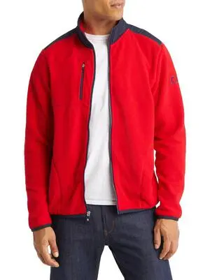 Cutter & Buck Cascade Fleece Jacket - Red/navy Blue