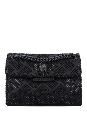 Kurt Geiger Mini Kensington Embellished Crossbody Bag - Black
