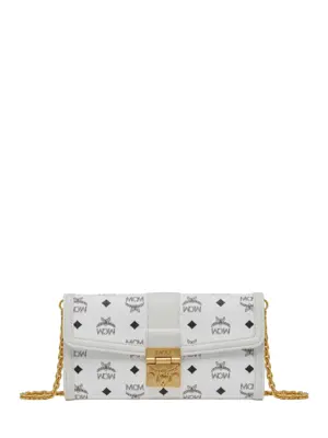 Mcm Tracy Chain Wallet White