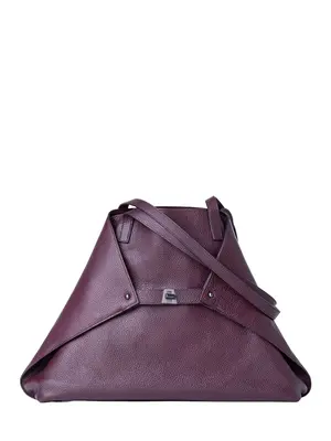 Akris Akris Ai Medium Shoulder Bag 067 Burgundy
