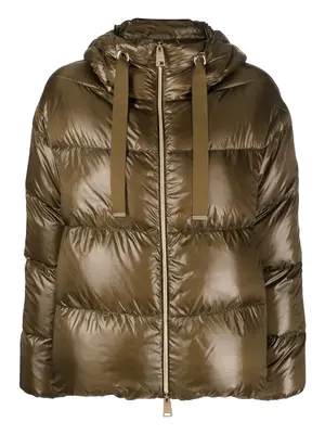 Herno Herno Quilted Hooded Puffer Jacket Green