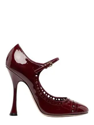 Giambattista Valli 110mm Cut-out Pumps - Red