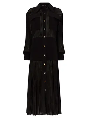 PROENZA SCHOULER Proenza Schouler Plissé-Effect Shirt Dress