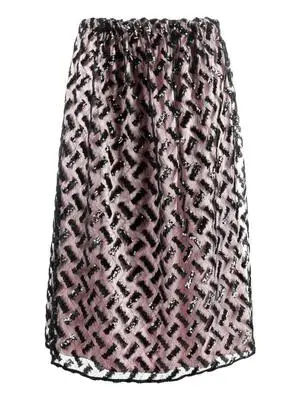 Emporio Armani A-line Mid-length Skirt - Pink