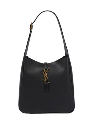 Saint Laurent Le 5 À 7 Small Leather Shoulder Bag - Black