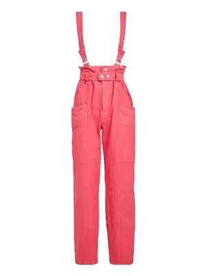 Isabel Marant ISABEL MARANT Tapered Jacquard Pants Red