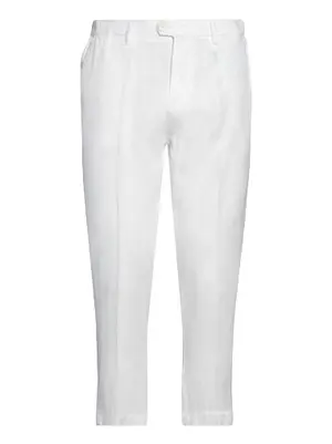 GAZZARRINI Man Pants Black Size 36 Linen White