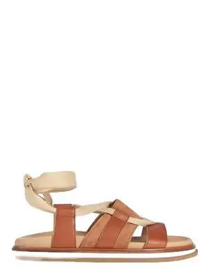 Hogan Leather Sandals - Brown