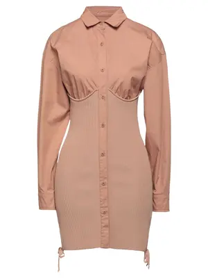 ANDREĀDAMO Mini Dress Camel