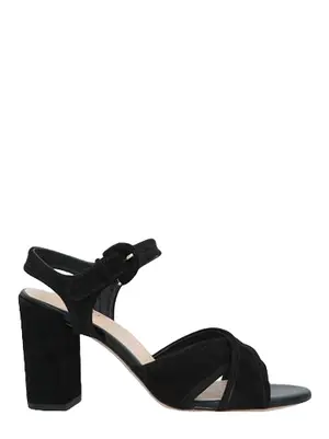 TOD'S Leather Sandals Black