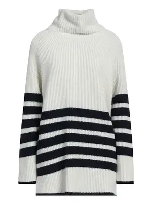 DANIELE FIESOLI Turtleneck Merino Wool Sweater - White