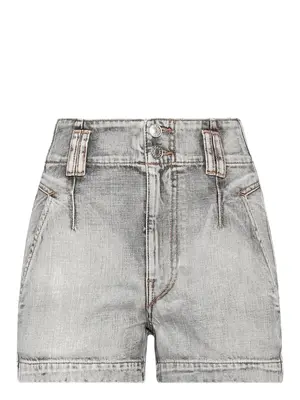 MARANT ETOILE MARANT ÉTOILE High Waisted Denim Shorts Grey