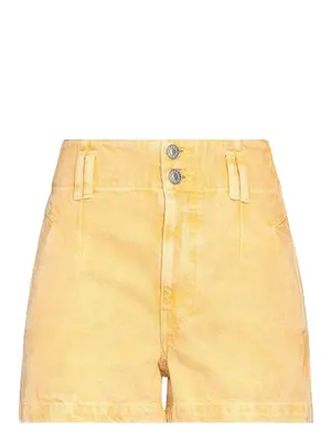 MARANT ETOILE MARANT ÉTOILE High Waisted Denim Shorts Yellow