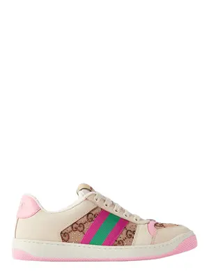 Gucci Screener Embellished Sneakers - Neutrals