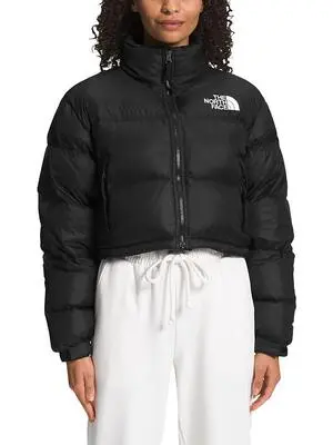 The North Face Nuptse Cropped Jacket - Black/black