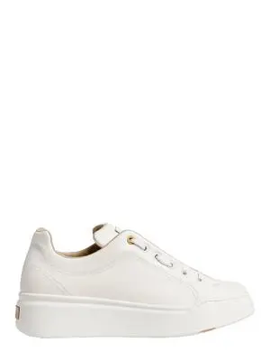Max Mara Leather Sneakers - White