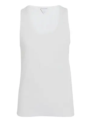 Bottega Veneta Stretch-cotton Tank Top - White