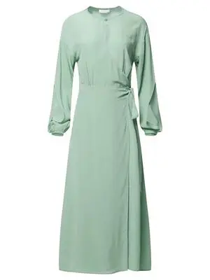 Equipment V-neck Wrap Dress - Green