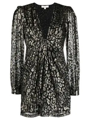 MICHAEL KORS Michael Michael Kors Leopard Jacquard Mini Dress