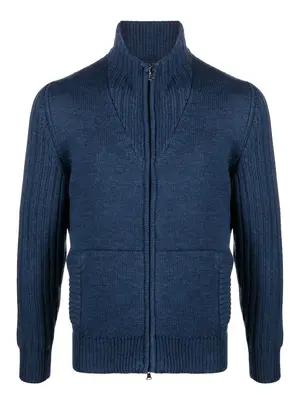 Paul & Shark High-neck Zip-up Cardigan - Blue