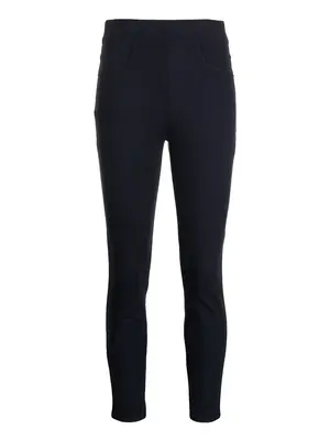 Spanx Cropped 4-pocket Leggings - Blue
