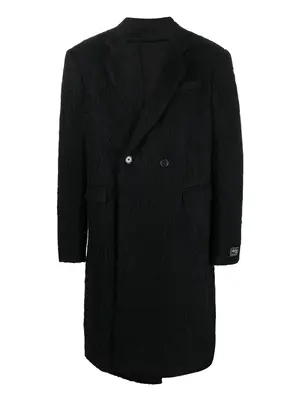 Raf Simons Double-breasted Coat - Black