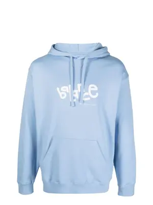 OBJECTS IV LIFE Balance Graphic-print Hoodie - Blue