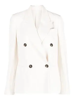 Brunello Cucinelli Double-breasted Blazer - Neutrals