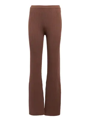 Sir The Label Sylvie Ribbed Pants - Brown