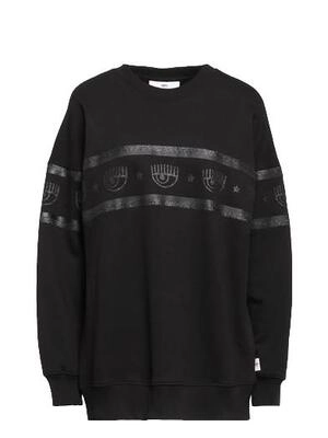 CHIARA FERRAGNI Cotton Sweatshirt - Black
