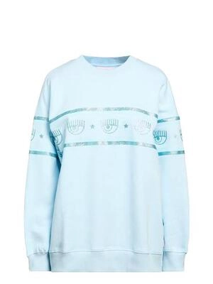 CHIARA FERRAGNI Cotton Sweatshirt - Blue
