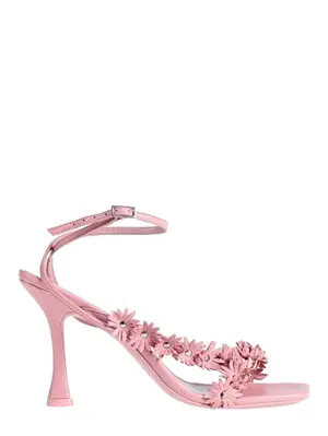 By Far Leather Sandals - Pink