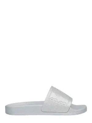 MAISON MARGIELA Glitter Pool Slides - Silver