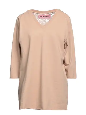 PINK MEMORIES PINK MEMORIES French Terry Sweatshirt Beige