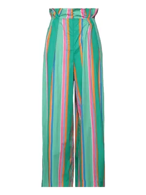 JIJIL Striped Pants - Green