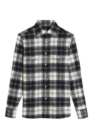 Dunhill Shirt Size Wool, Polyester, Elastane - Black