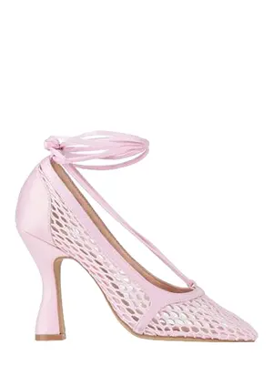 GAËLLE PARIS GAëLLE Paris Satin And Mesh Pumps Pink