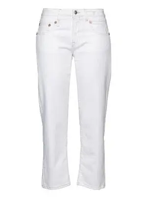 R13 Straight-leg Jeans - White