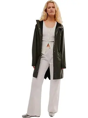 Rains Long Jacket - Green